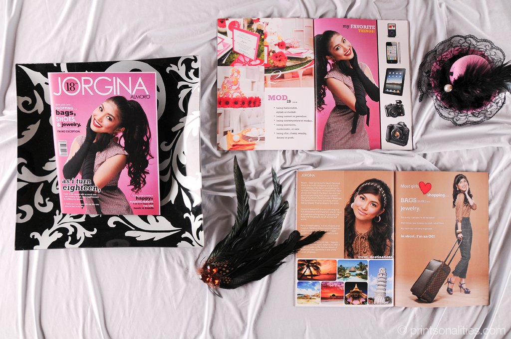 A Glossy Flair: Magazine Style Debut Invitations – Printsonalities