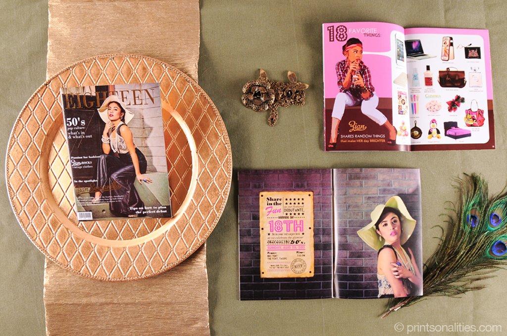 A Glossy Flair: Magazine Style Debut Invitations – Printsonalities